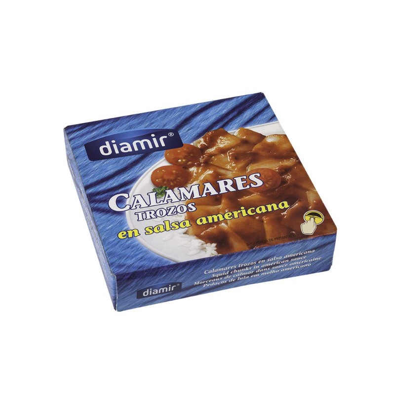 Lot 12x Morceaux de calamars sauce américaine - Boîte 266g