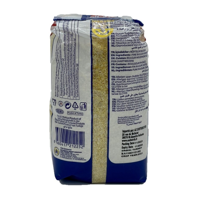 Boulgour fin - Sachet 900g