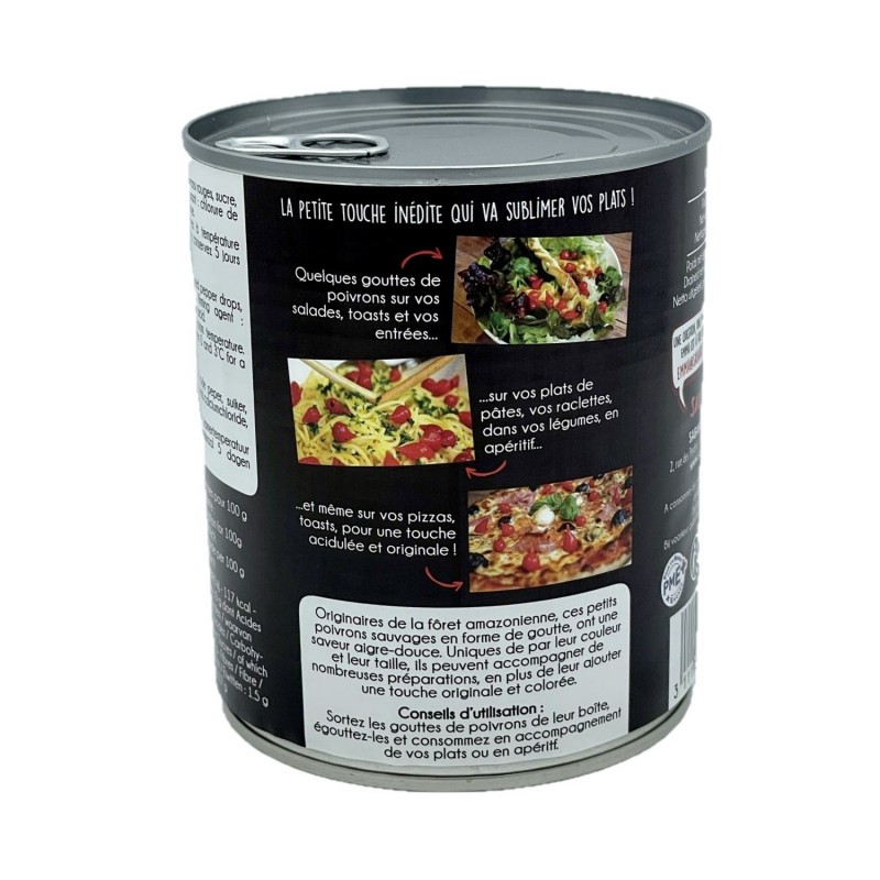 Goutte de poivron rouge - Boîte 850ml