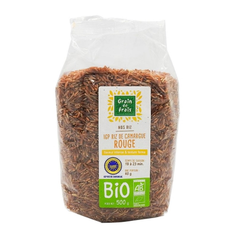Lot 4x Riz rouge BIO Camargue IGP - Paquet 500g