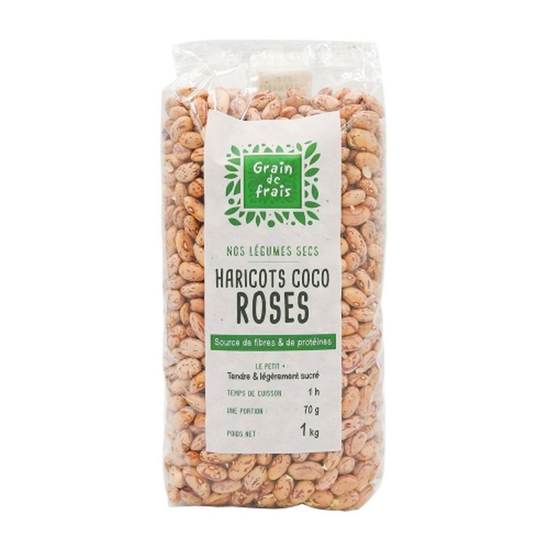 Lot 6x Haricots coco roses - Sachet 1kg