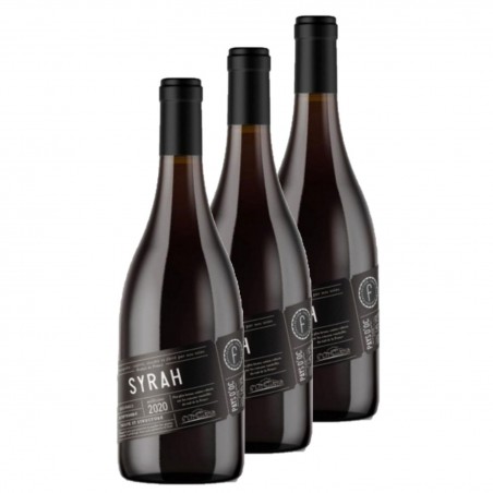 Lot 3x Vin rouge Pays d'Oc Syrah IGP - Bouteille 750ml