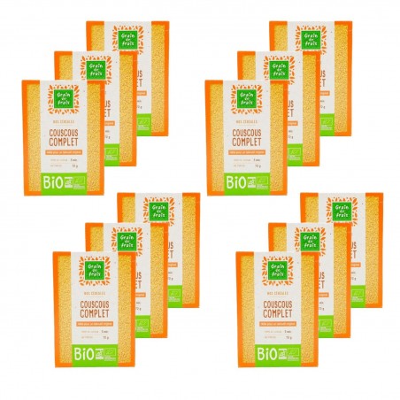 Lot 12x Couscous complet BIO - Paquet 500g
