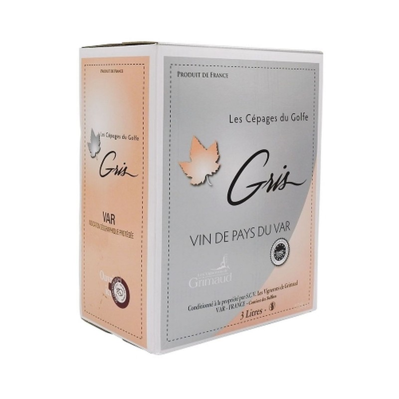 Vin rosé Gris- IGP - Var - Bib 3L
