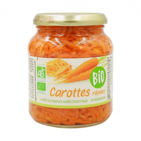 Carottes râpées BIO - Bocal 190g