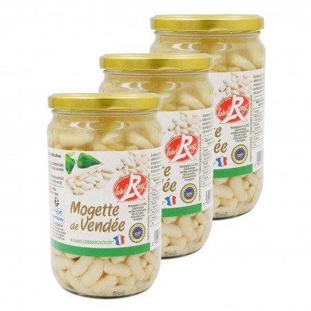 Lot 3x Mogettes de Vendée au naturel - Bocal 680g