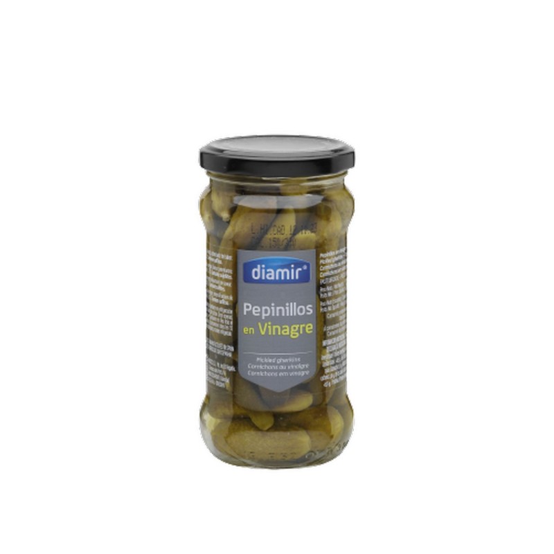 Lot 12x Cornichons au vinaigre - Bocal 300g